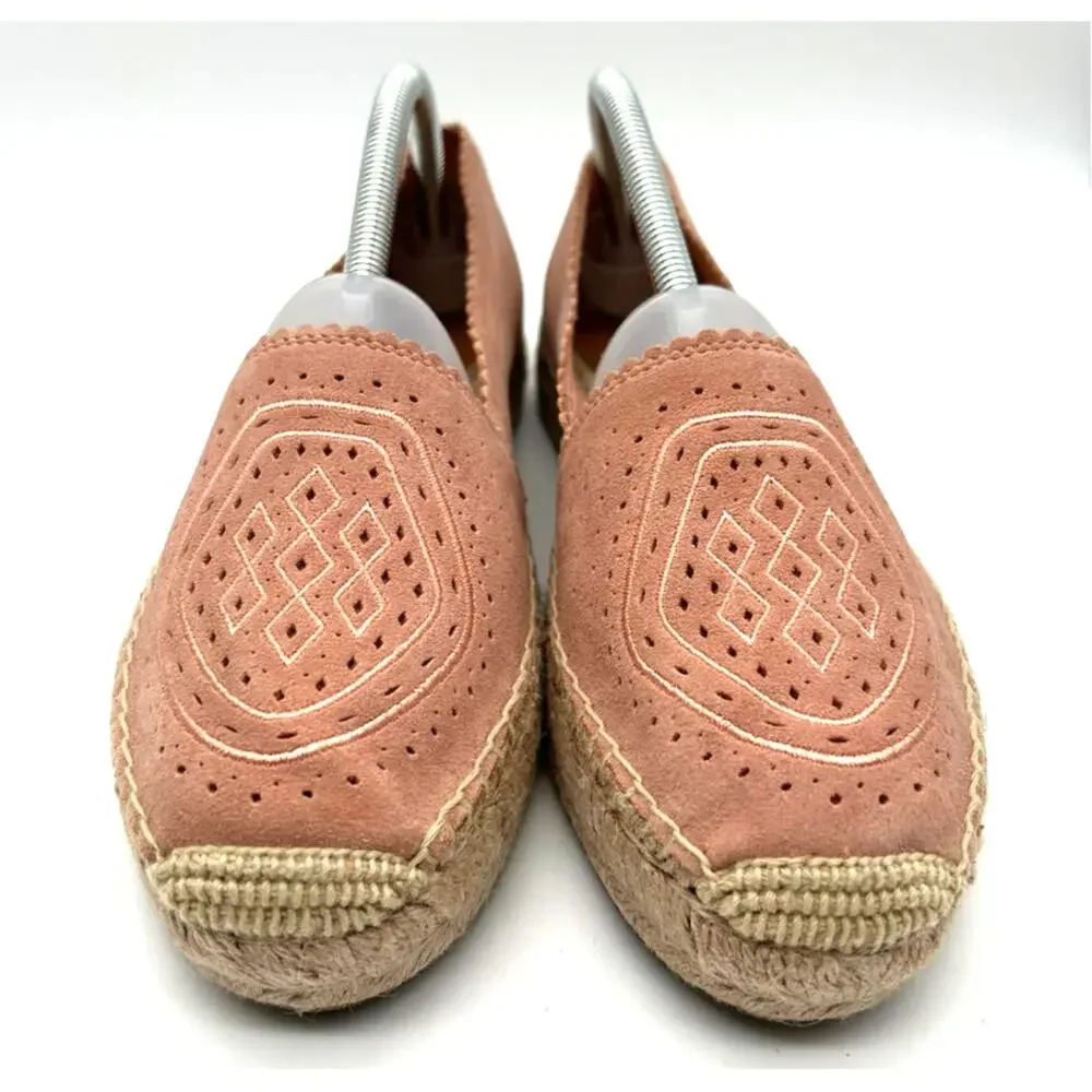 UGG | Shoes | New Ugg Heidi Perf Platform Espadrille Suntan Pink Suede ...